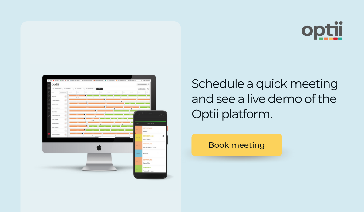 Schedule your demo with Optii | Hotel Operations Technology